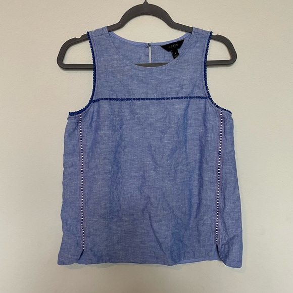 J. Crew | Tops | J Crew Linen Blend Tank | Poshmark